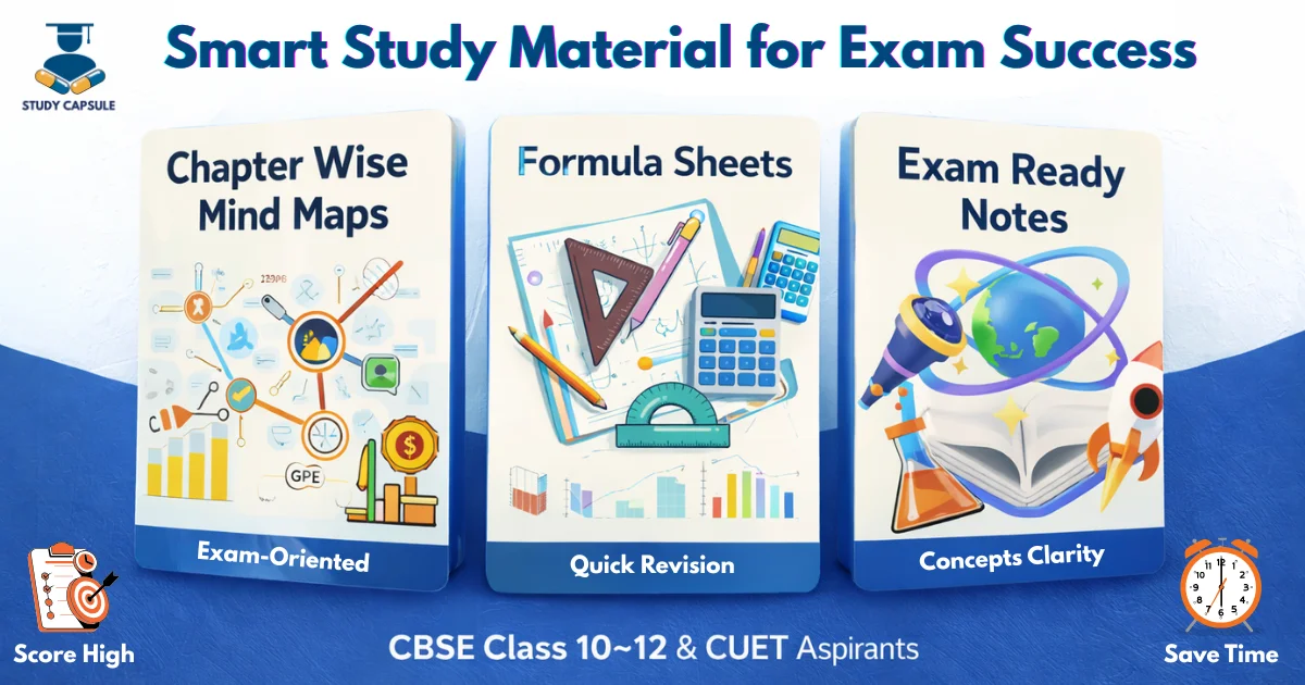 CBSE Class 10–12 Notes & Mind Maps | Study Capsule